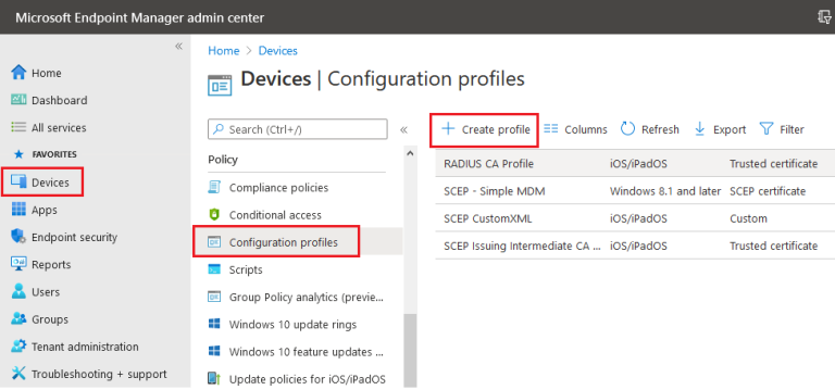 Configuring SCEP Profiles in Intune: A High-Level Overview