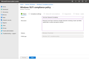 Creating Network Policies Using Intune Device Compliance