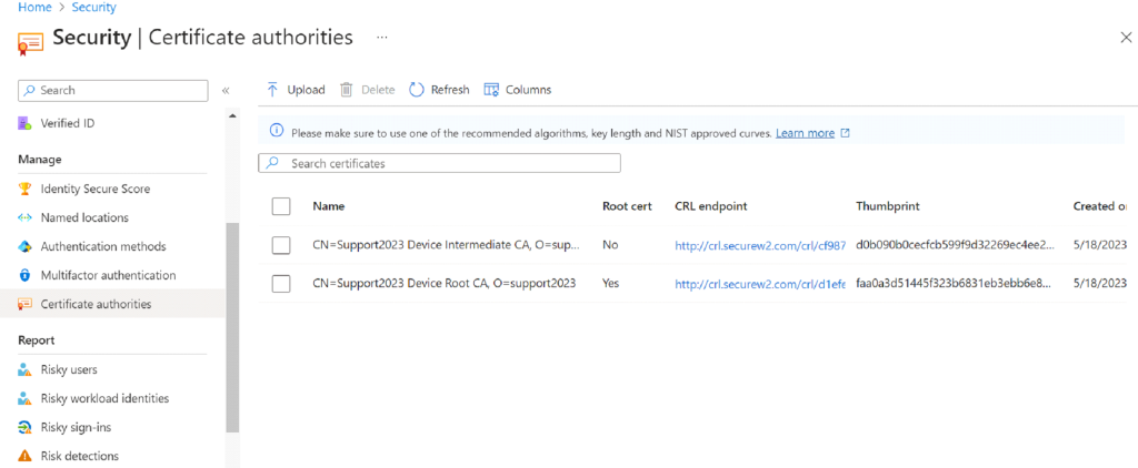 Configuring Azure AD CBA with Conditional Access Policies