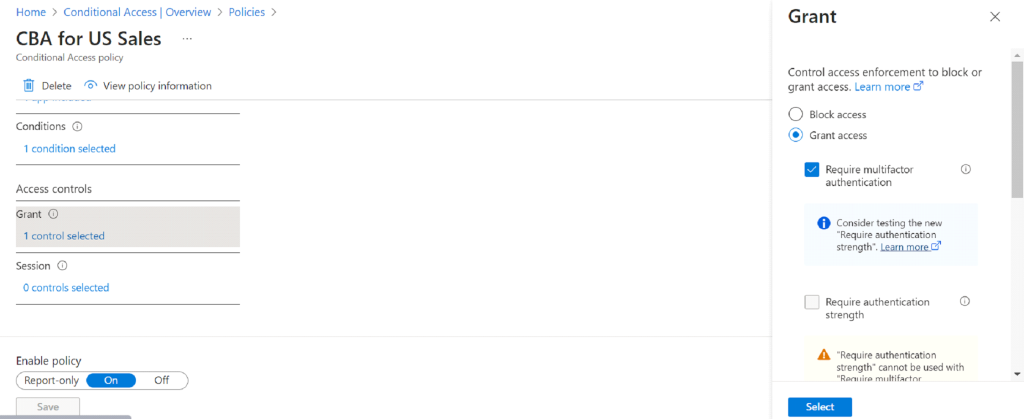 Configuring Azure AD CBA with Conditional Access Policies