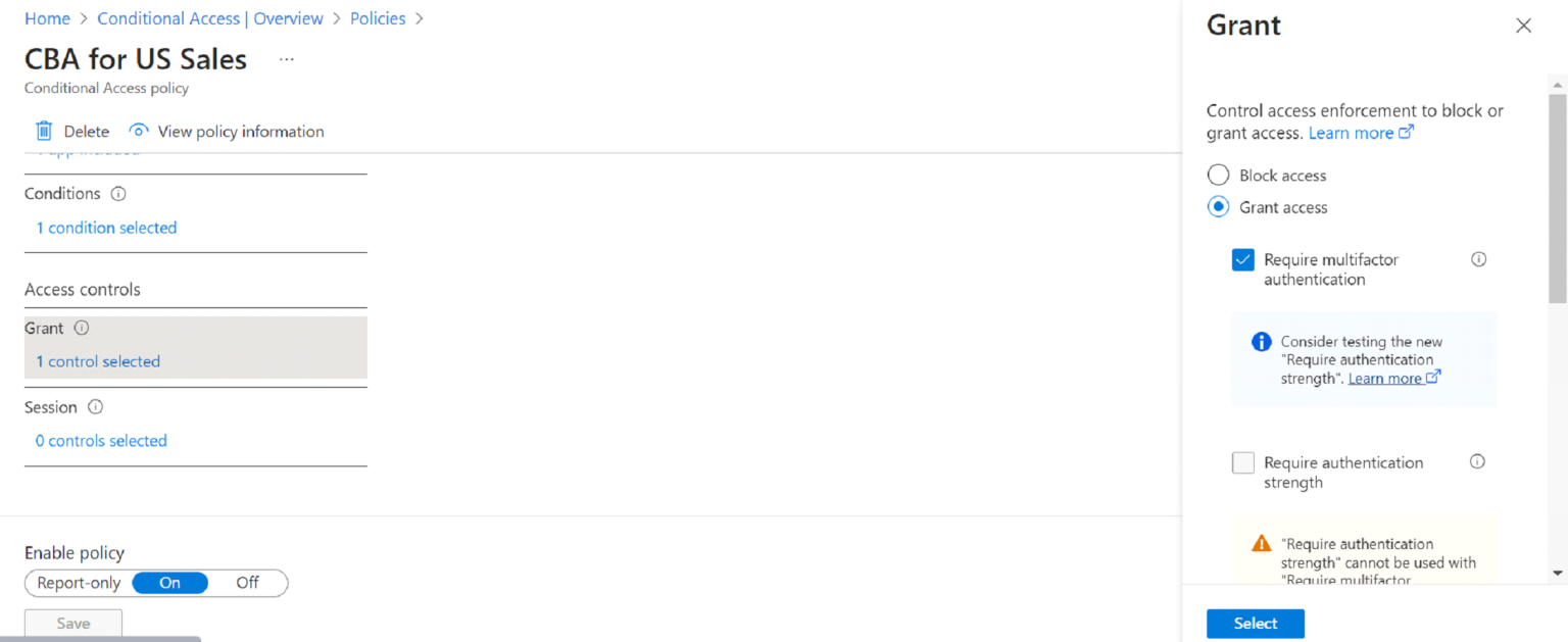 Configuring Azure AD CBA with Conditional Access Policies