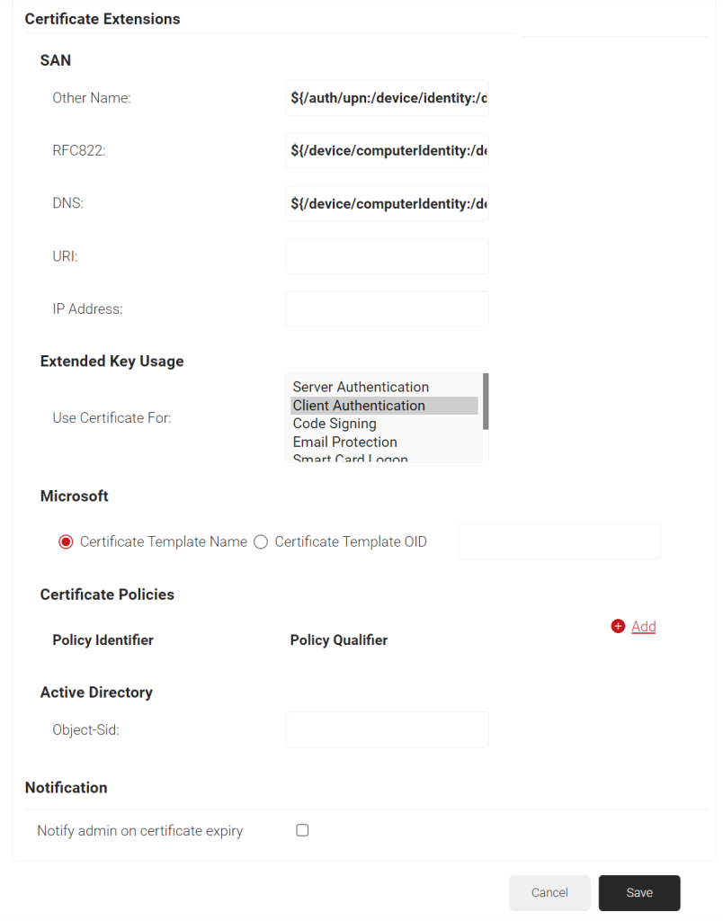 ACME Certificate Enrollment: Addigy Integration