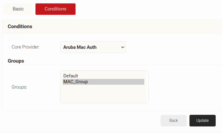 How to integrate MAC based RADIUS Authentication with Aruba IAP