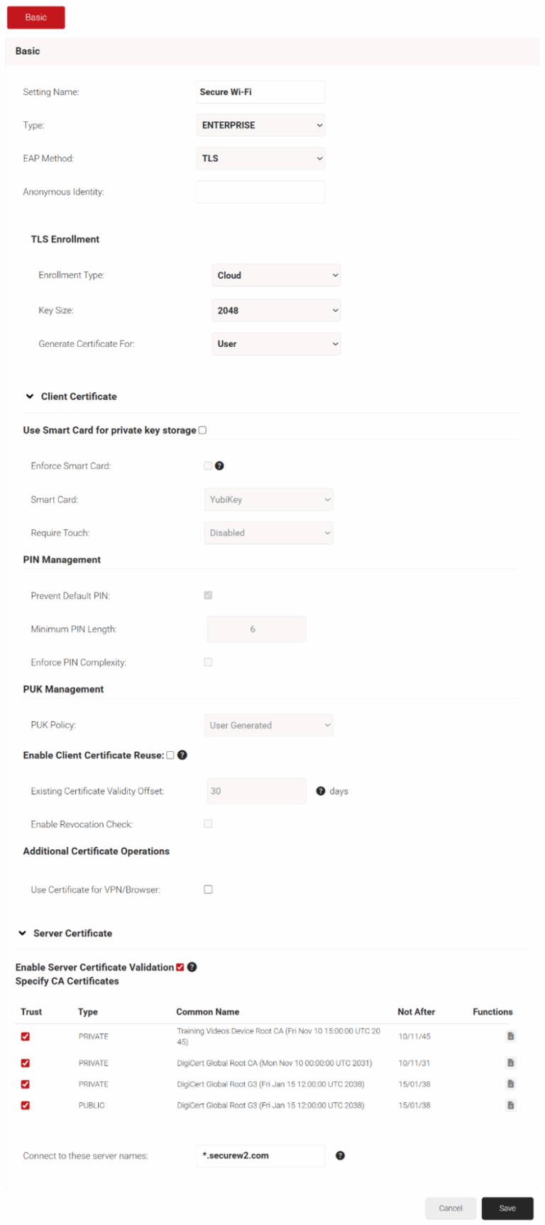 Configure EAP-TLS Authentication with a Cisco ISE RADIUS