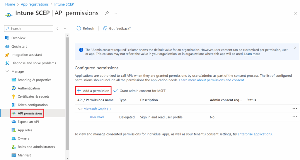 Third-Party CA SCEP Configuration with Intune