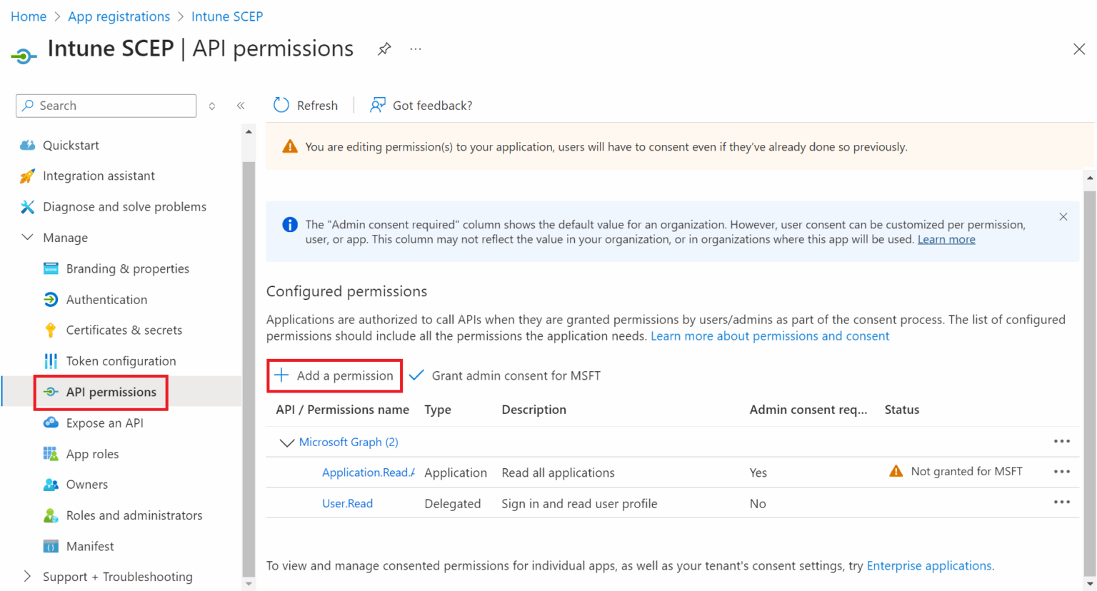Third-Party CA SCEP Configuration with Intune